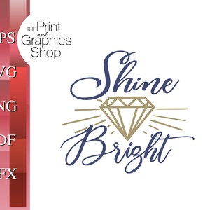 Shine Bright SVG Clipart Shine Bright Svg Vector Digital - Etsy