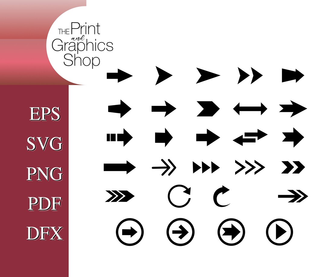 Flechas SVG, Imágenes Prediseñadas, Vector, Descarga Digital, Descarga Instantánea, Cortar ...