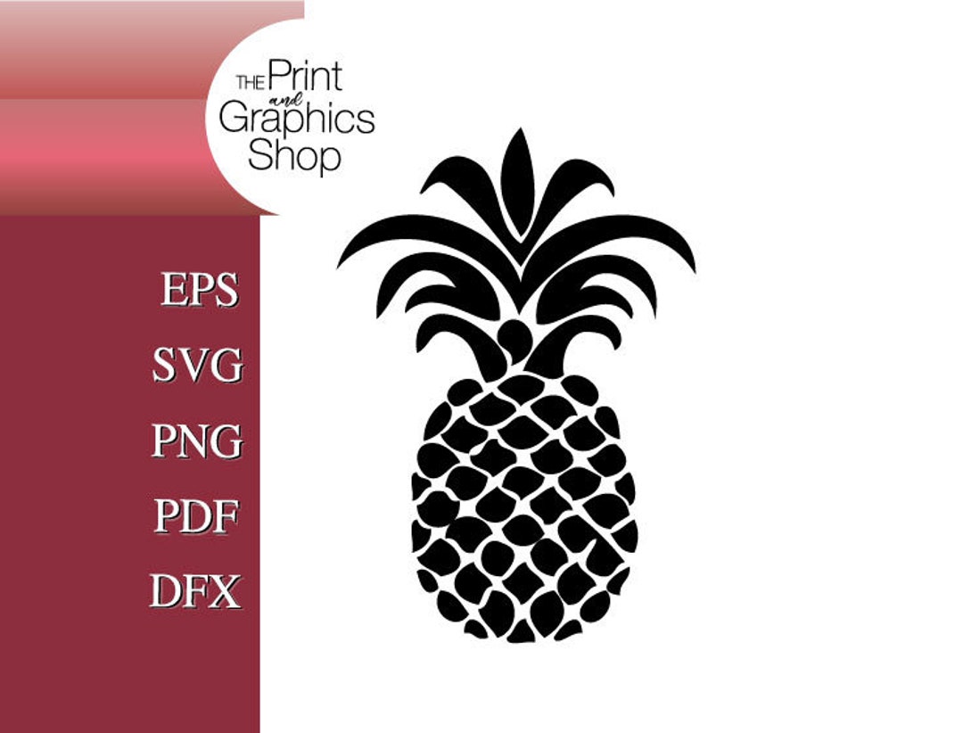 Pineapple, SVG, EPS, Clipart, Pineapple Svg, Vector, Digital Download ...