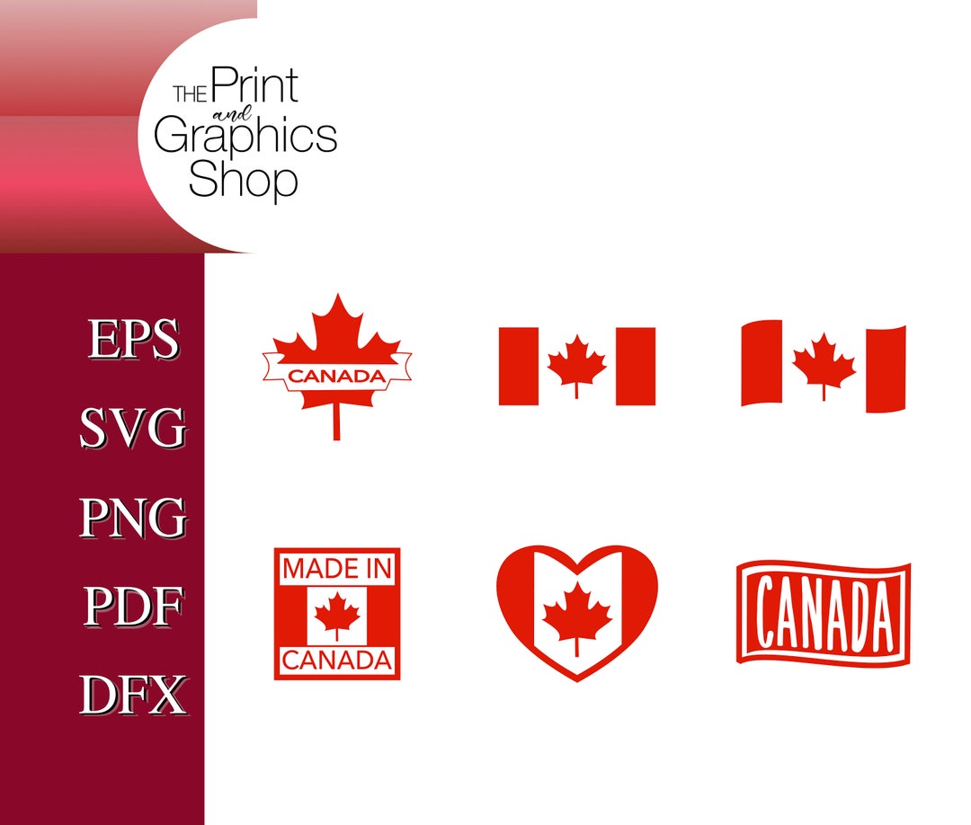 Canada Flag SVG, Clipart, Vector, Digital Download, Instant Download ...