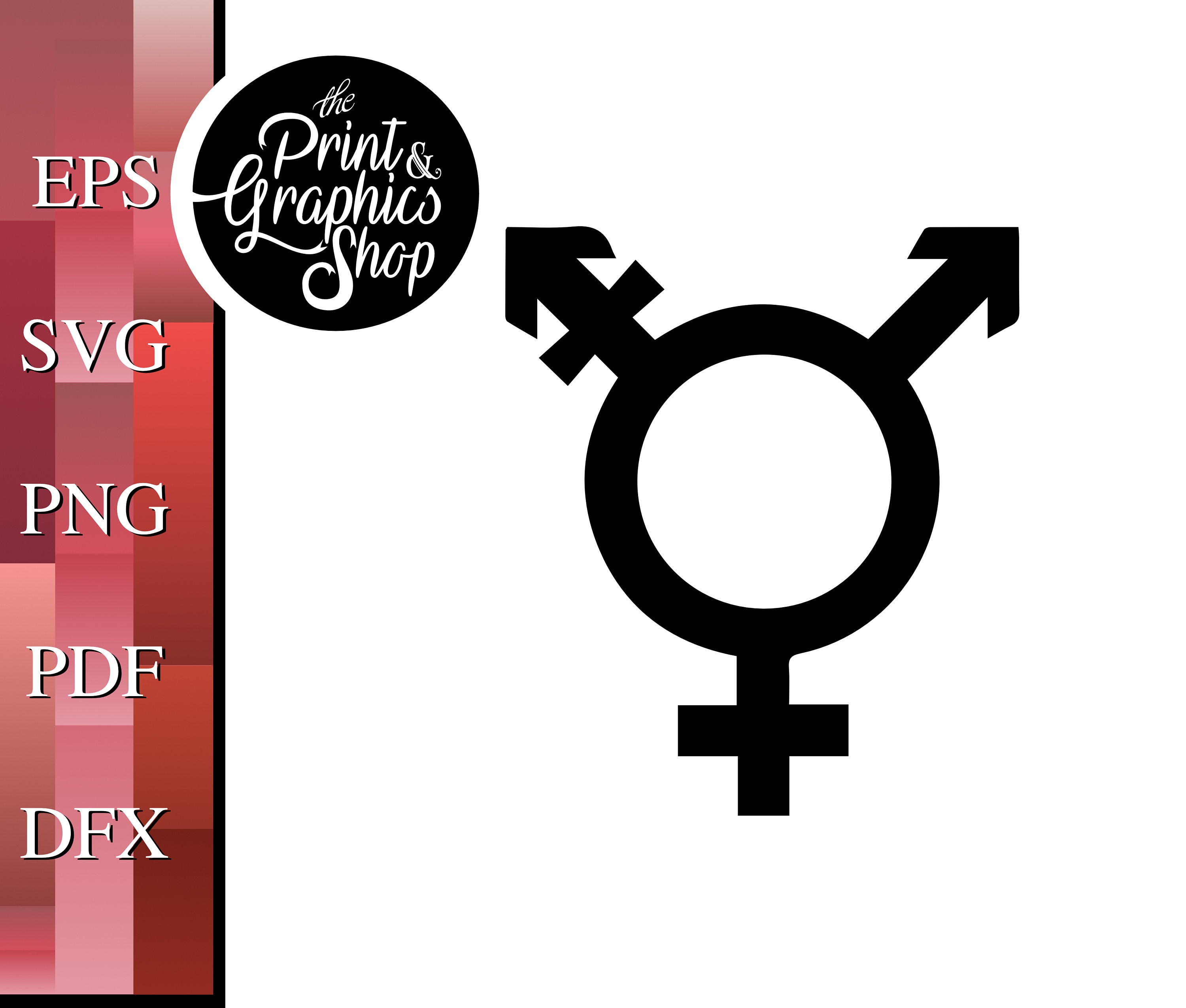 Transgender Symbol SVG Transgender SVG Transgender Clipart - Etsy Singapore