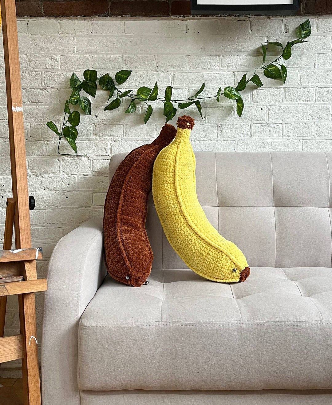 Easy Banana Crochet Pattern Easy Banana Pillow Pattern Beginner Pattern ...