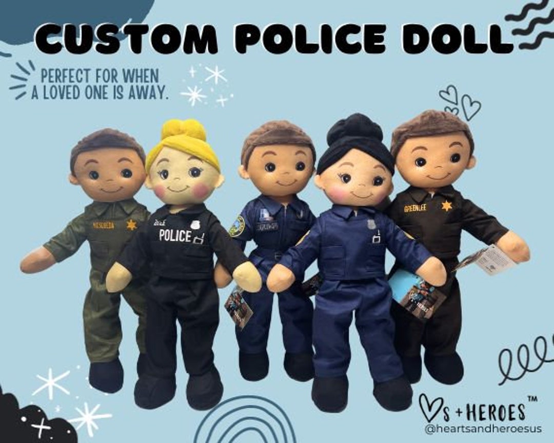 Custom Police Doll/ Sheriff Doll/ Police Gift/mommy Sheriff Doll/daddy ...