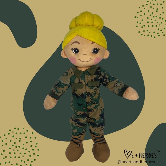 Marine Doll/marine Corps / Custom Handmade Doll/military Doll/ - Etsy