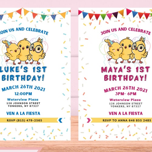 Canticos Digital Invitation Canticos Birthday Digital | Etsy