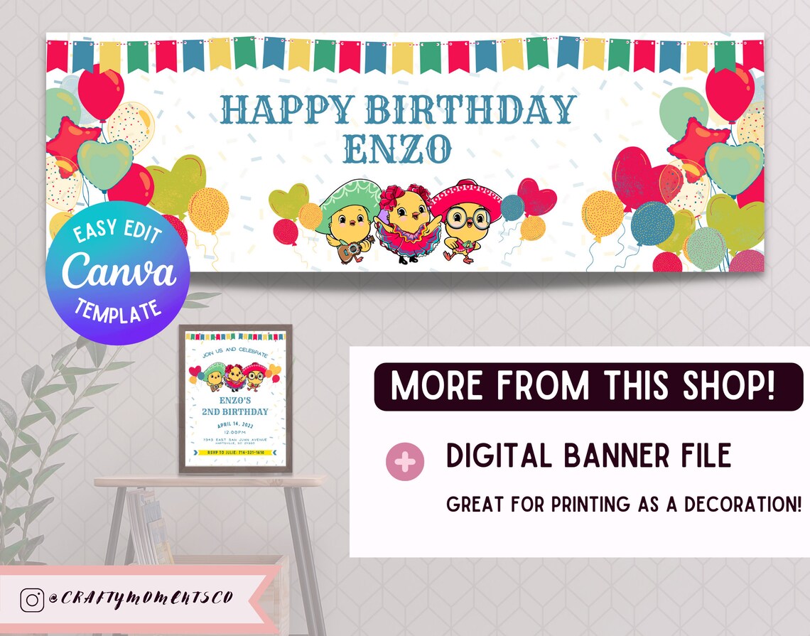 Canticos Welcome Sign, Fiesta Canticos Birthday, Digital Invite, Child ...