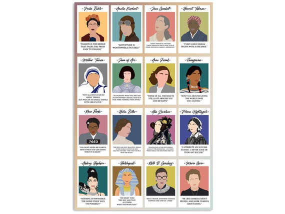 Prints Art & Collectibles Feminist Gift Mighty Women In History ...