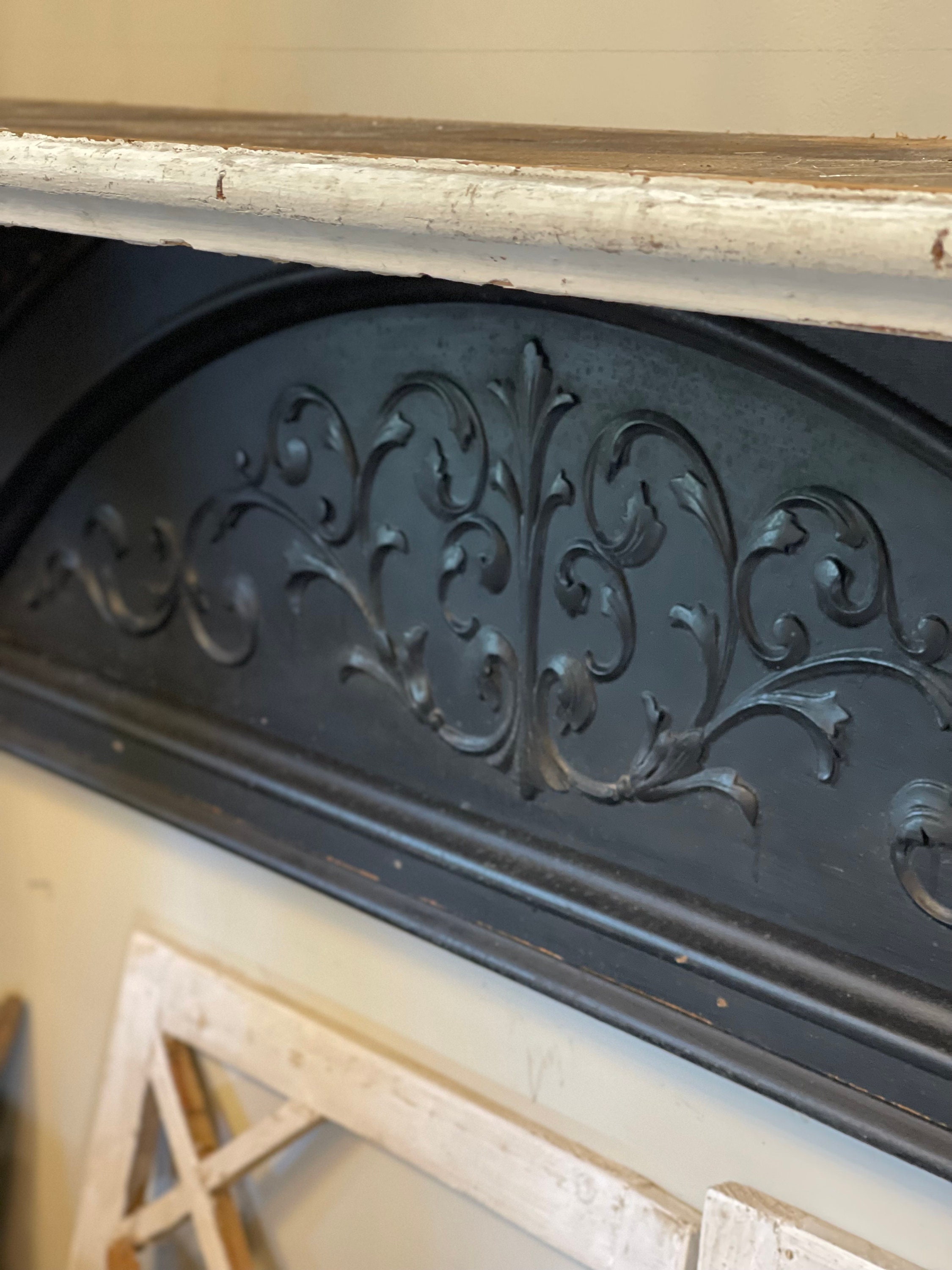 Reclaimed Wood Mantle, Antique Mantle, Handmade Mantle, Vintage Mantle ...