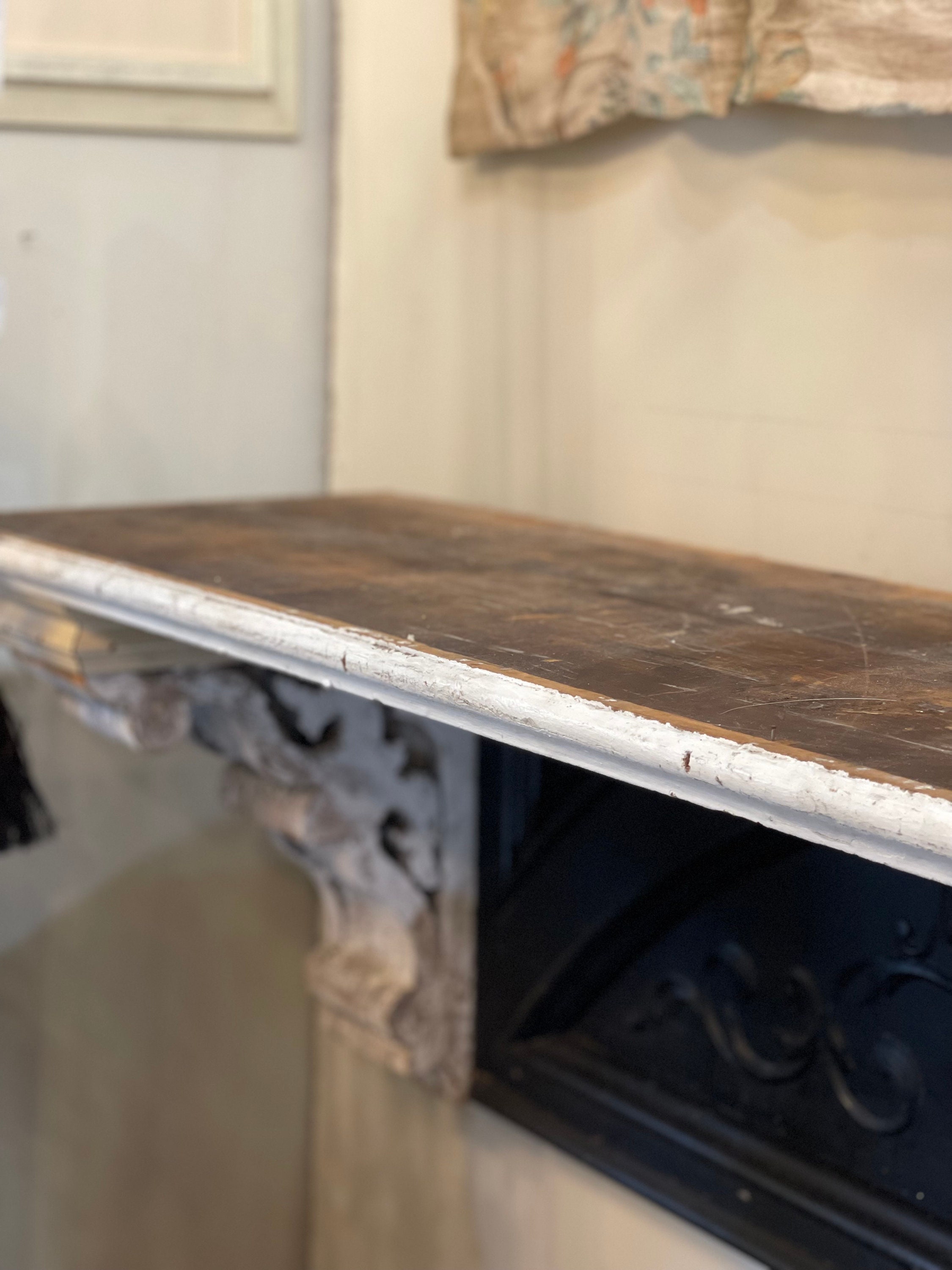 Reclaimed Wood Mantle, Antique Mantle, Handmade Mantle, Vintage Mantle ...