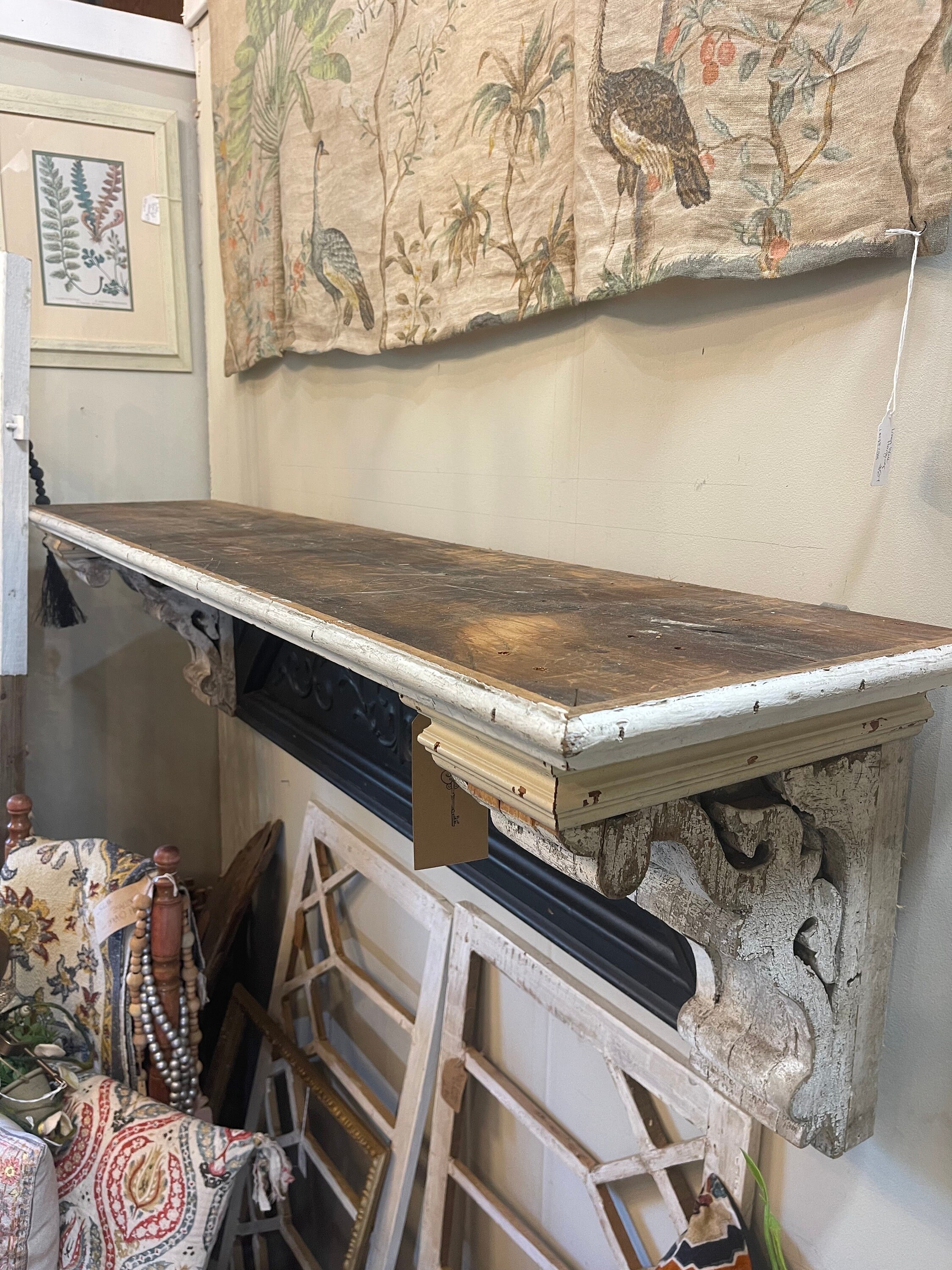 Reclaimed Wood Mantle, Antique Mantle, Handmade Mantle, Vintage Mantle ...