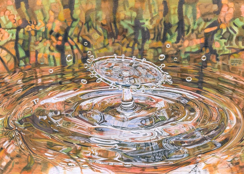 Water Ripple Print - Etsy