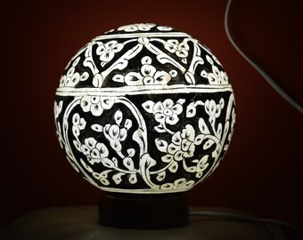 Small Round Table Lamp - Etsy