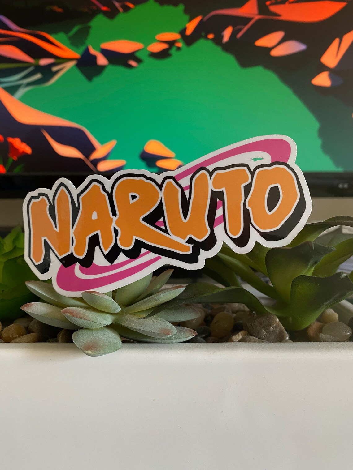 Naruto Logo Vinyl Laminated Waterproof Sticker | Etsy