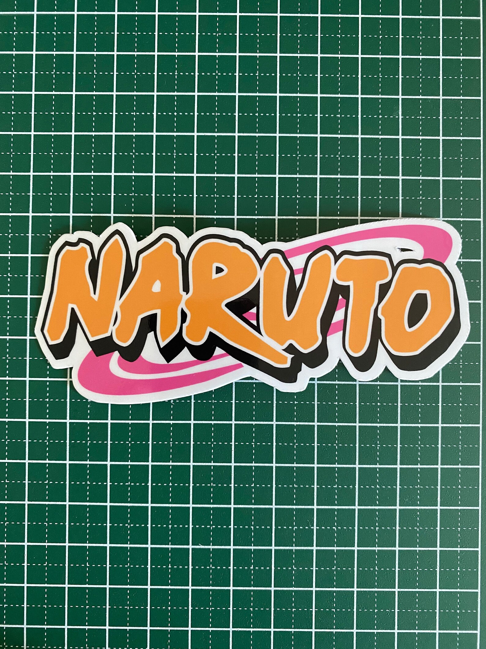 Naruto Logo Vinyl Laminated Waterproof Sticker | Etsy