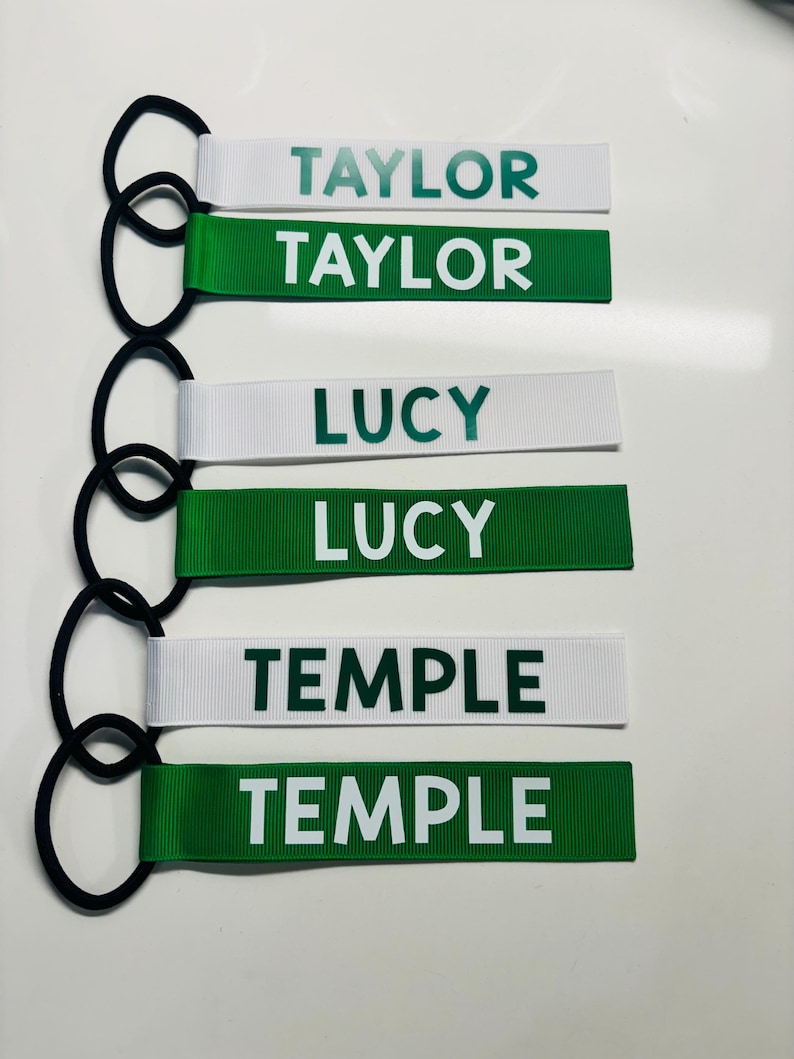 Pom Pom Tags - Set of 2 - for Cheer or Dance- Cheerleader ...