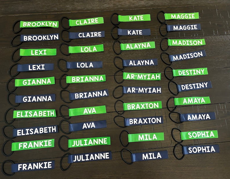 Pom Pom Tags - Set of 2 - for Cheer or Dance- Cheerleader ...