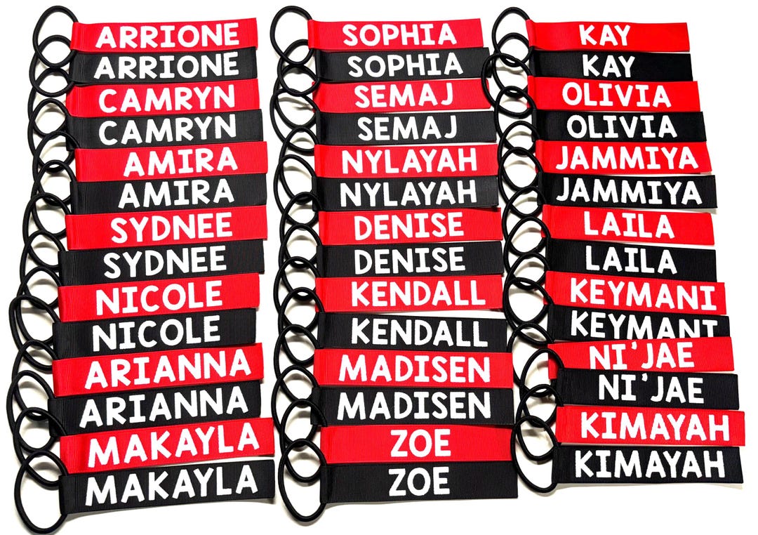 Custom Pom Pom Tags - Set of 3 - for Cheer or Dance- Cheerleader ...