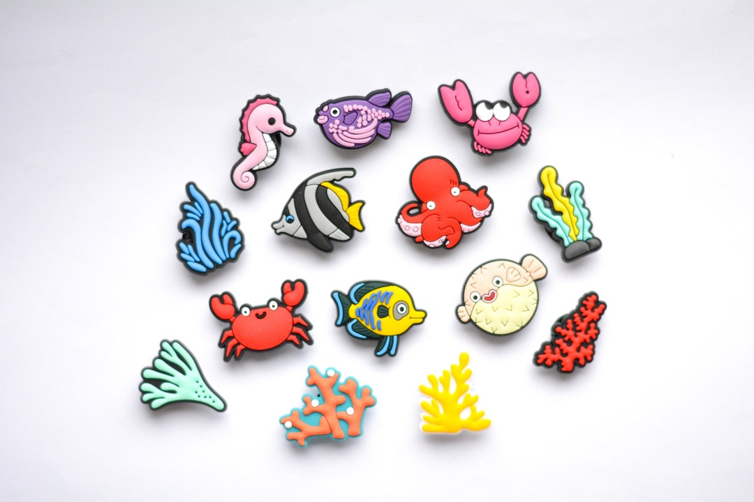 Cute Under the Sea Fish Animals Croc Charms Clog Decoration - Charms ...