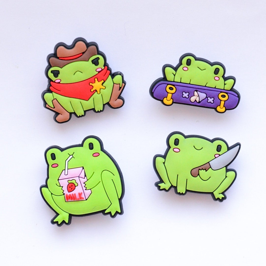 Cute Frogs Croc Charms Clog Decoration - Charms for Your Crocs - Croc Accessories. Jibbitz - Etsy UK