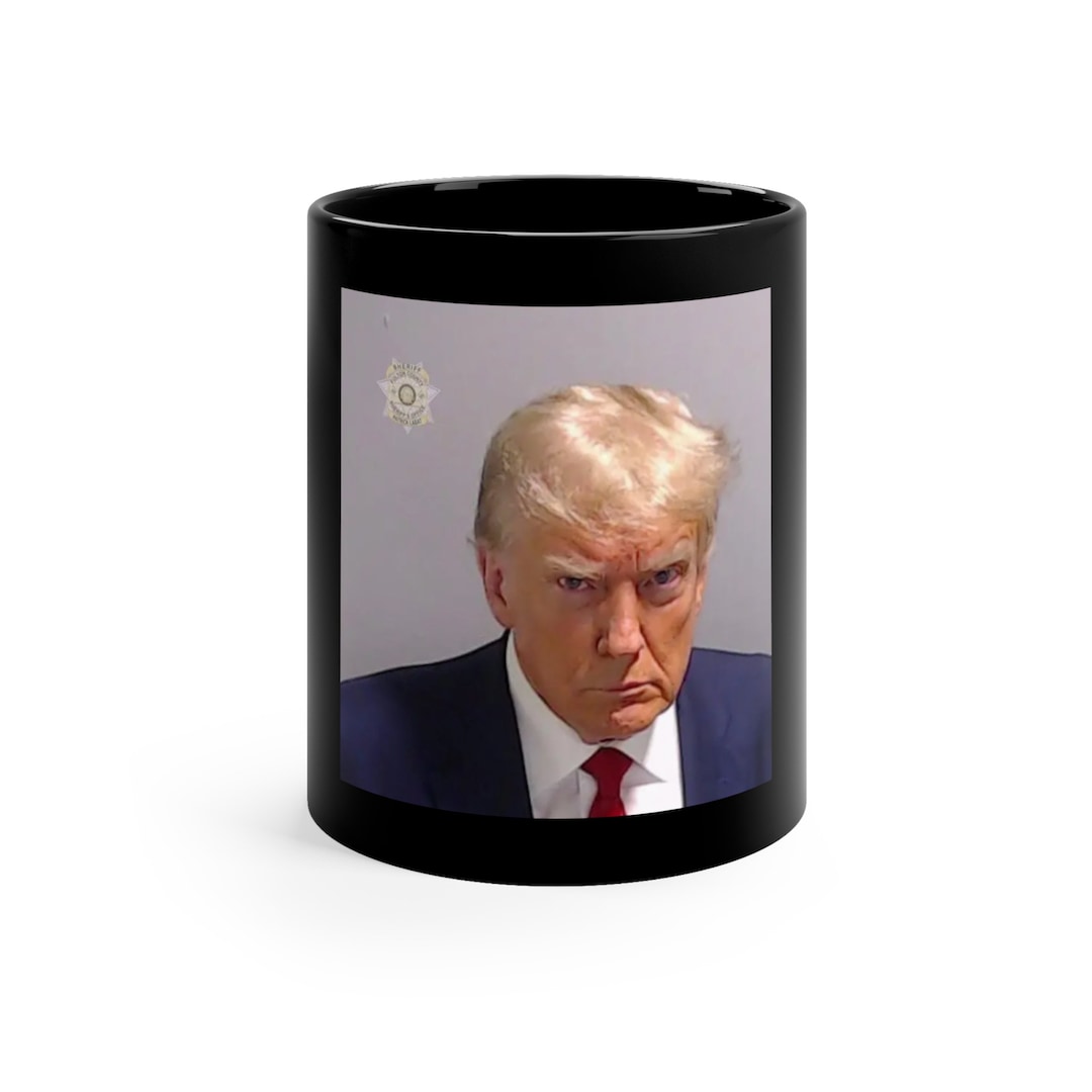11oz Black Mug With Trumps Mugshot - Etsy