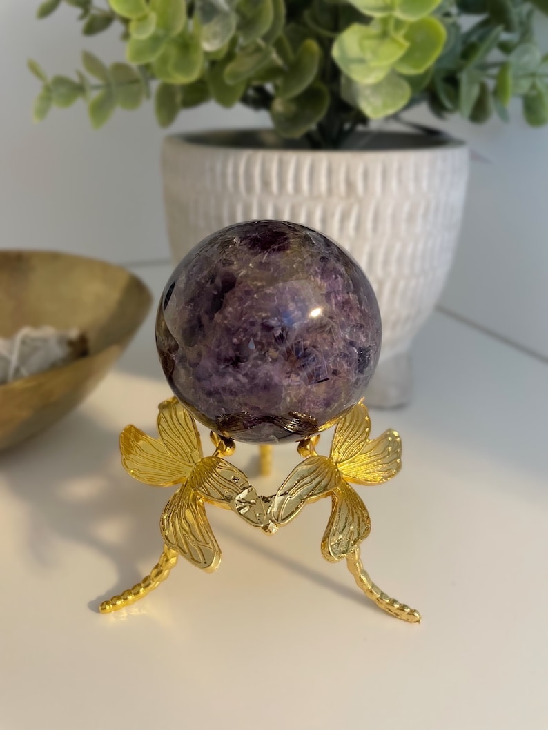 Dream Amethyst Sphere Amethyst Crystal Crystal Sphere Dream Amethyst ...