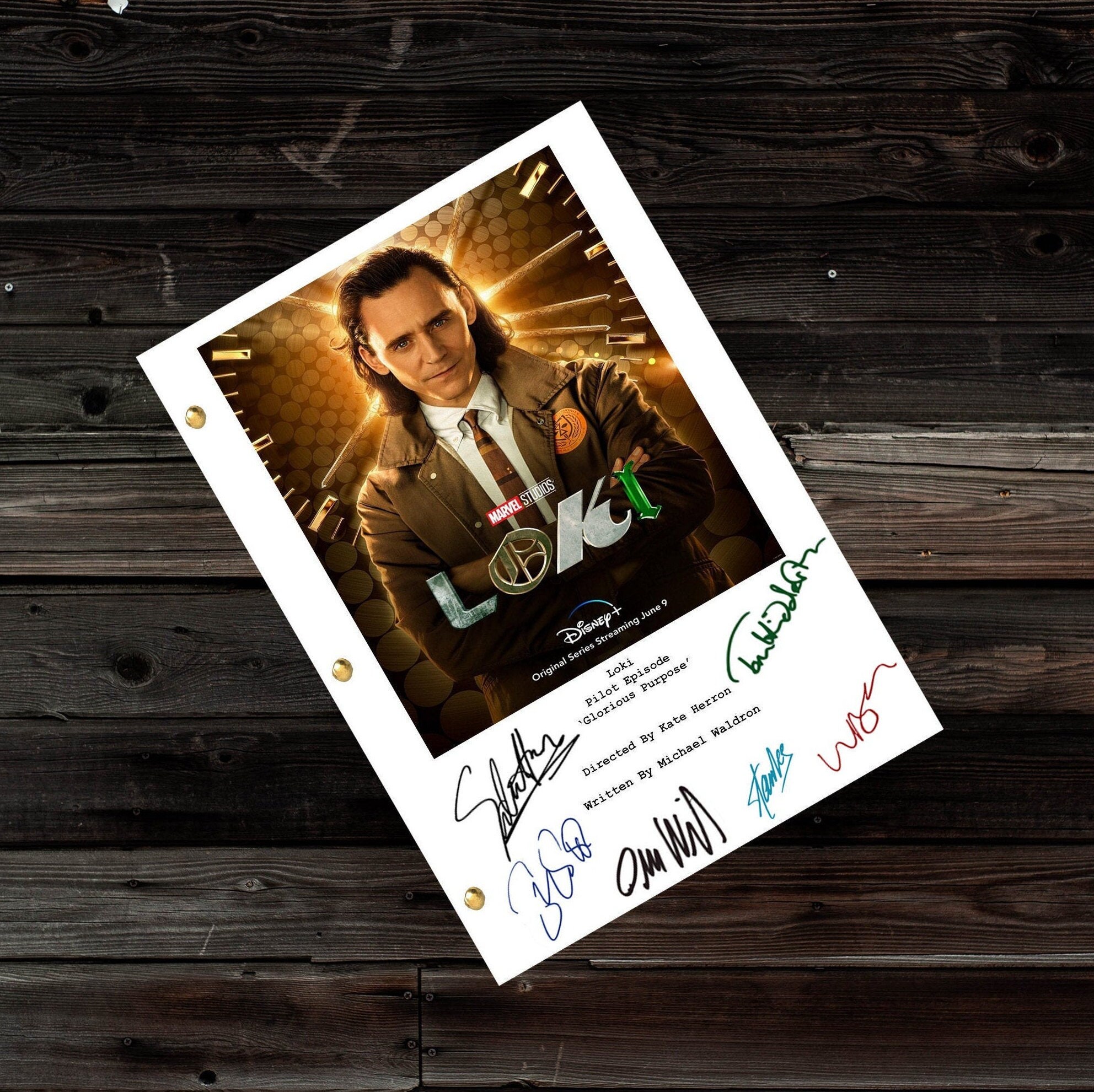 Loki Signed TV Script Screenplay With Autographs Starring : | Etsy