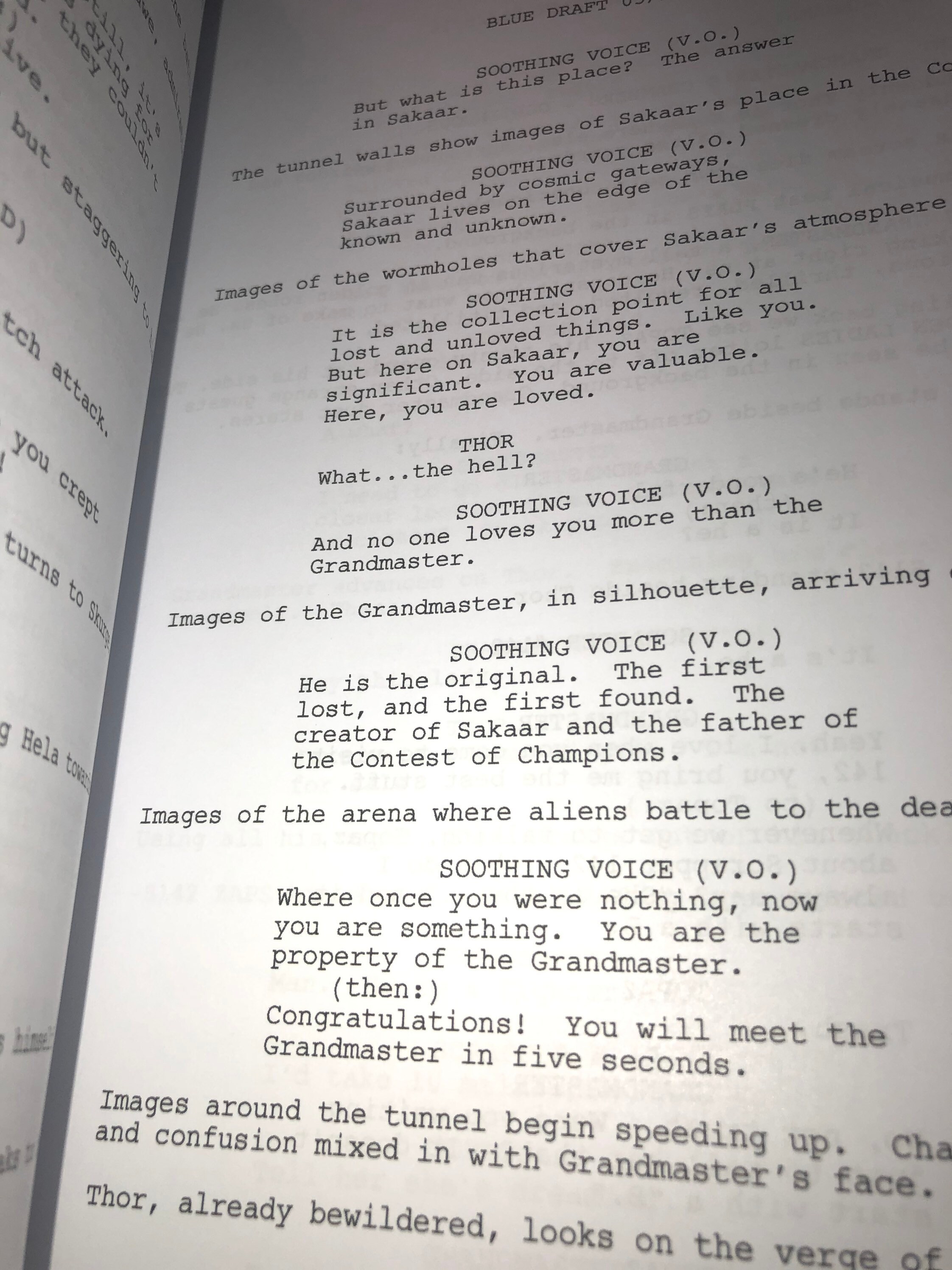 Marvel's Thor: Ragnarok Movie Script Film Script | Etsy