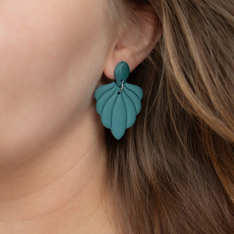 Teal Shells - Etsy