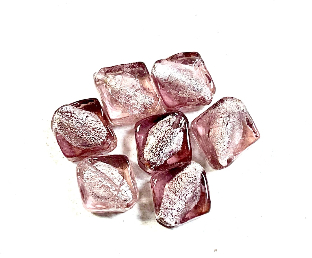 10 Pcs Lampwork Beads, Small Glass Beads, Murano Glass Beads, Venetian ...