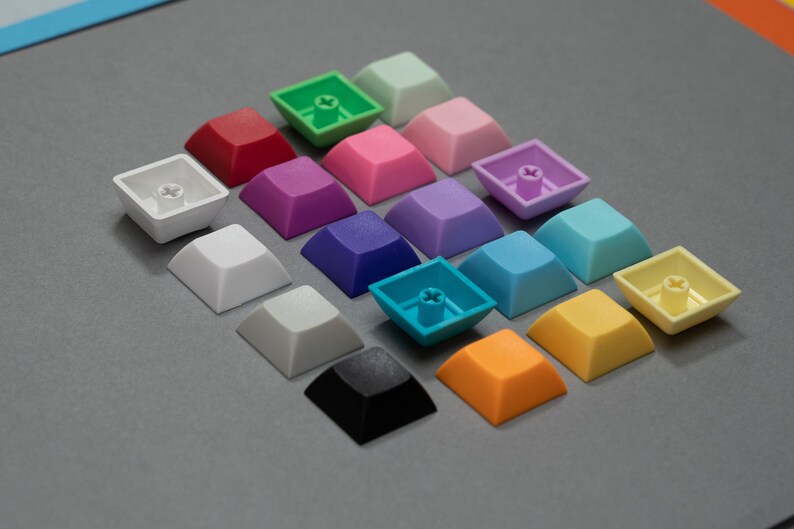 Indidual Keycaps 1U Size in ANY Colour PBT Keycaps - Etsy