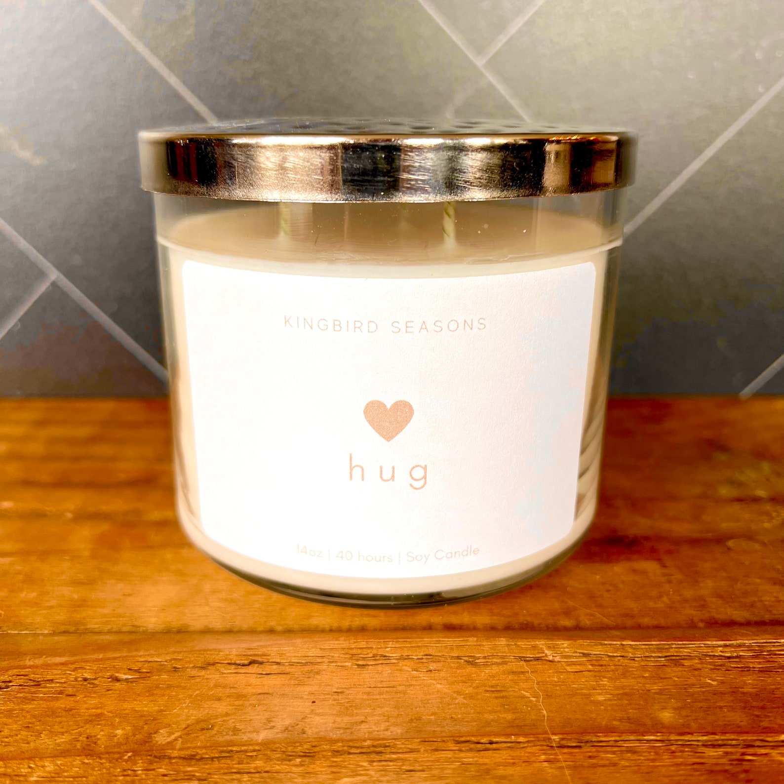 Hug Candle Heart Candle 3 Wick Candle 14oz Gift - Etsy