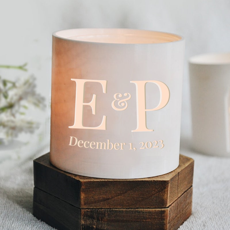 Monogram Candle - Etsy