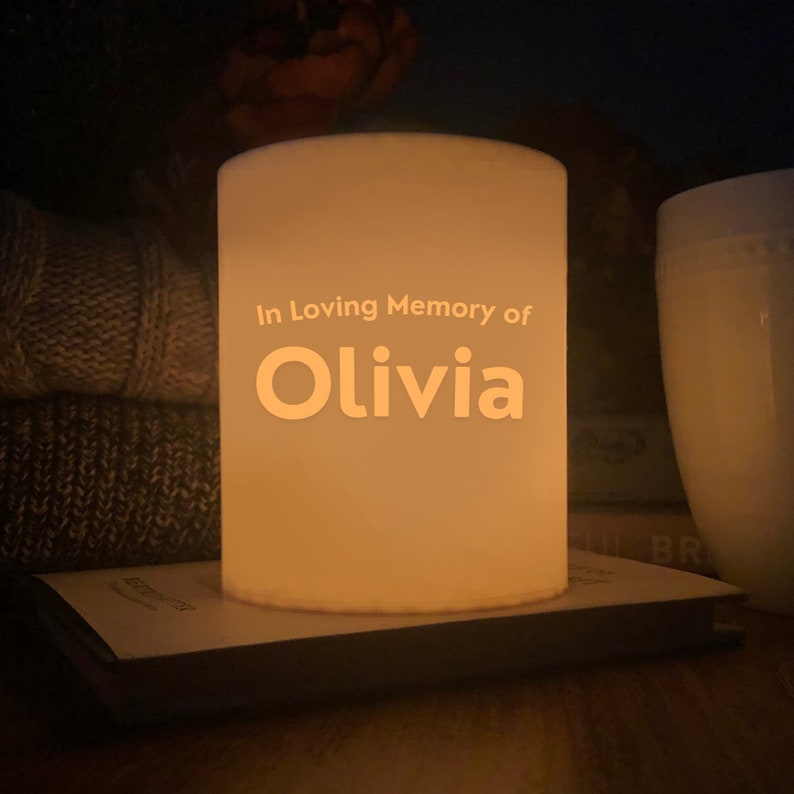 Personalized Sympathy Gift Candle Holder Memorial - Etsy
