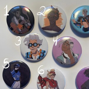Overwatch Various Character Button Pins and Stickers - Etsy