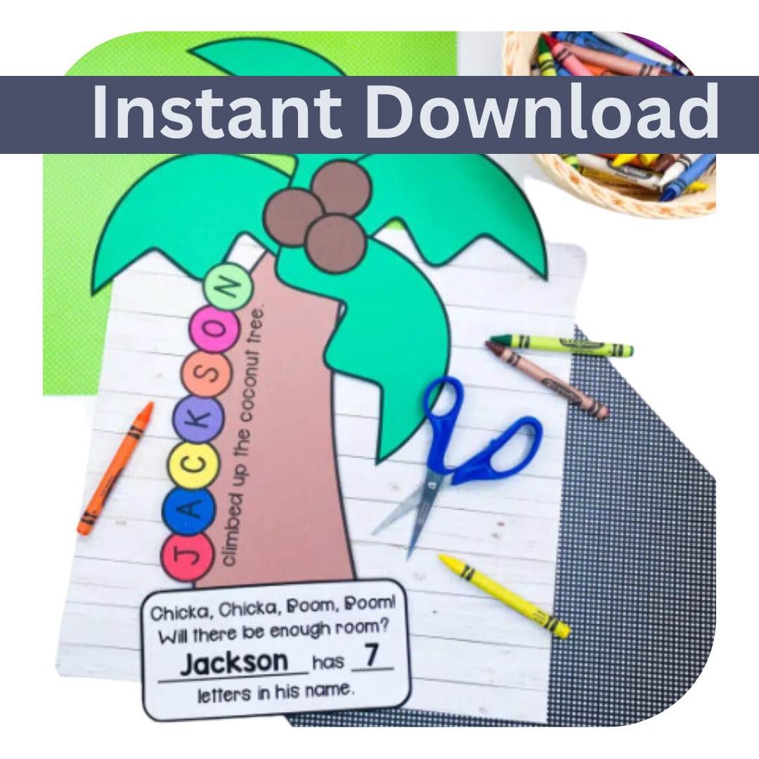 Chicka Chicka Boom Boom DIY Craft Kit Easy Letter Recognition Activity ...