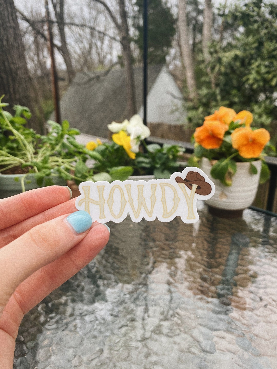 Howdy Sticker - Etsy