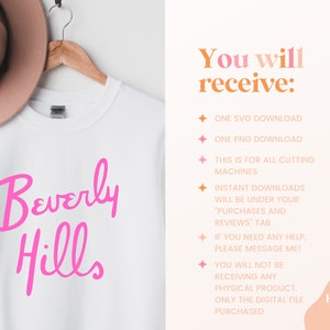 Beverly Hills SVG PNG JPG - Etsy