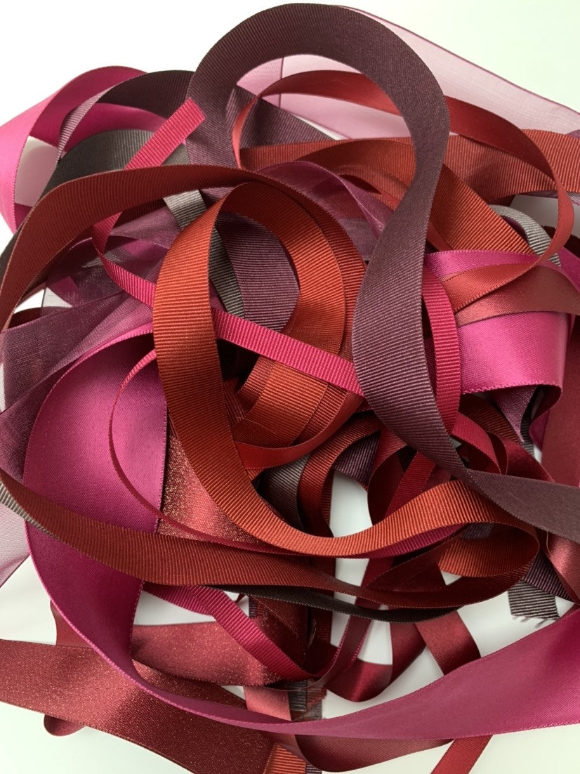 Assorted Ribbons Bundle Pink/Plum 10 x 1m Lengths - Etsy.de