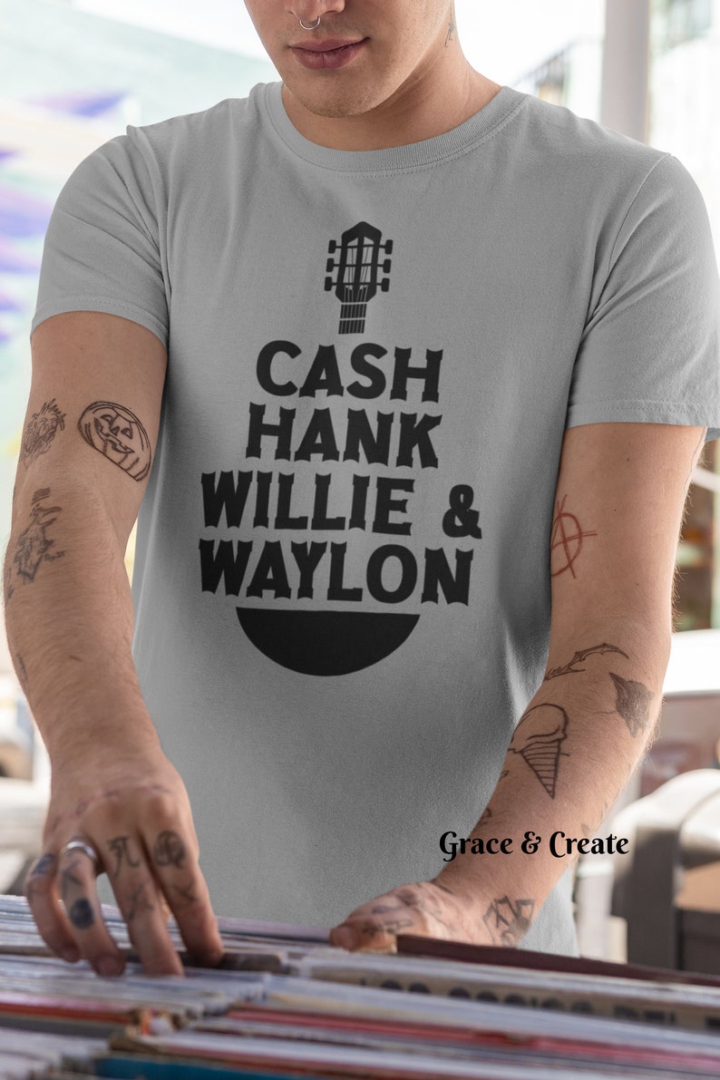 Cash Hank Willie and Waylon - SVG, Cut File, Sublimation, Digital ...