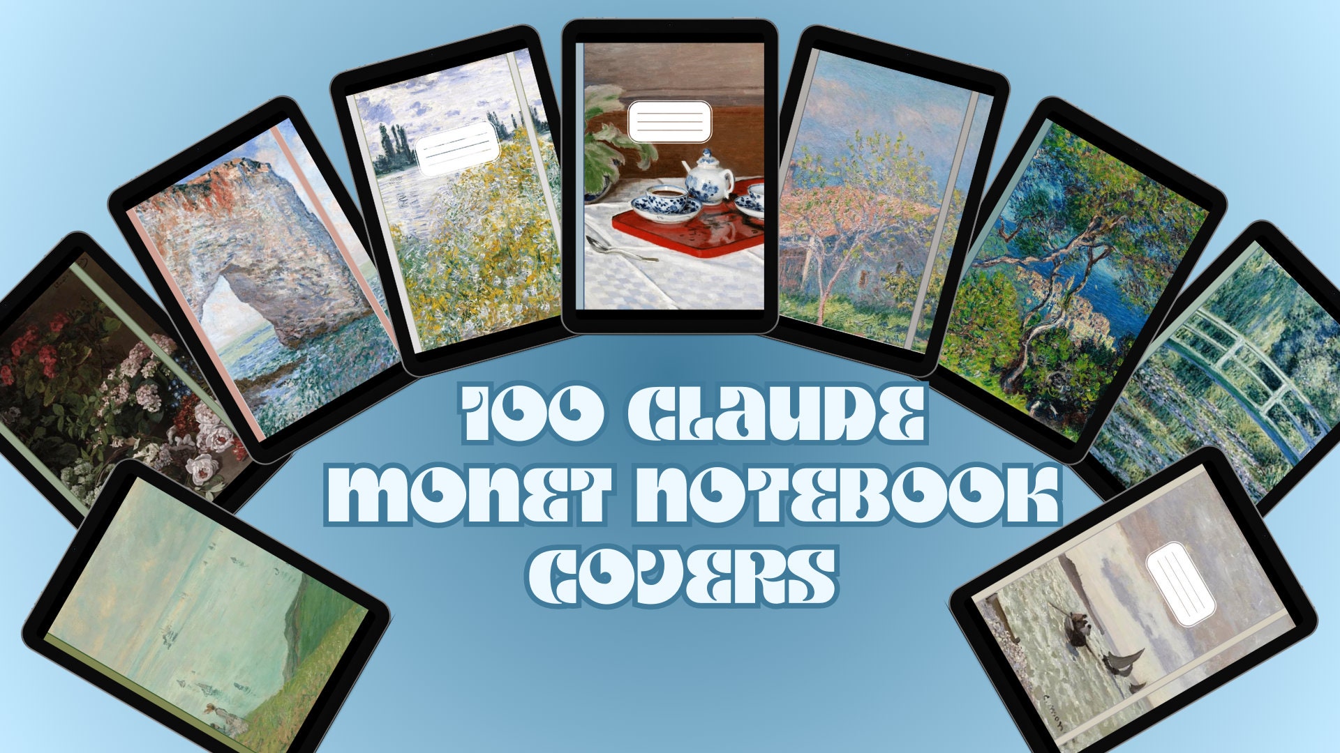 Vintage Claude Monet Digital Notebook Covers - 100 - Etsy