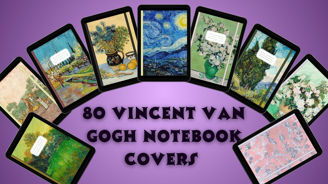 Vintage Vincent Van Gogh Digital Notebook Covers - 80 - Etsy
