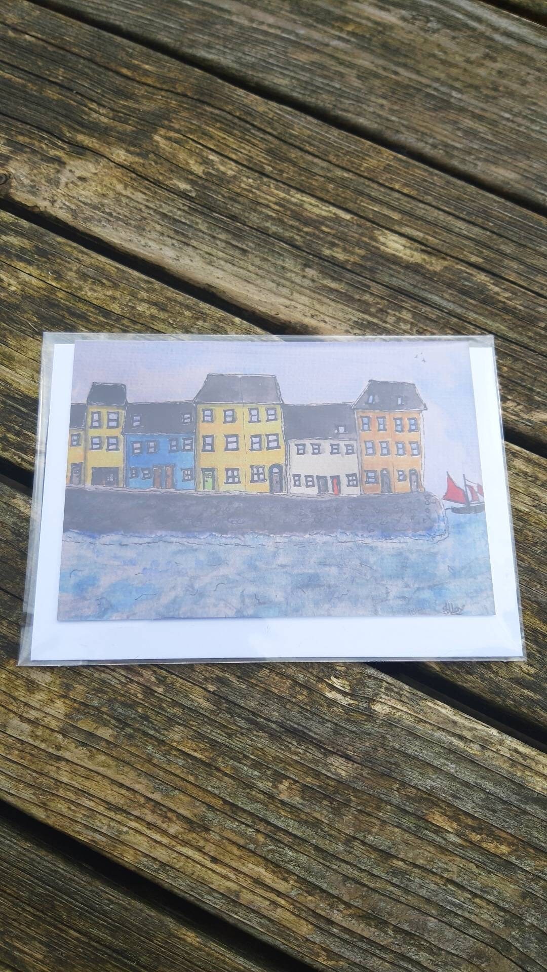 No Place Like Home Pack of 6 Greeting Cards. Printed Watercolour on ...