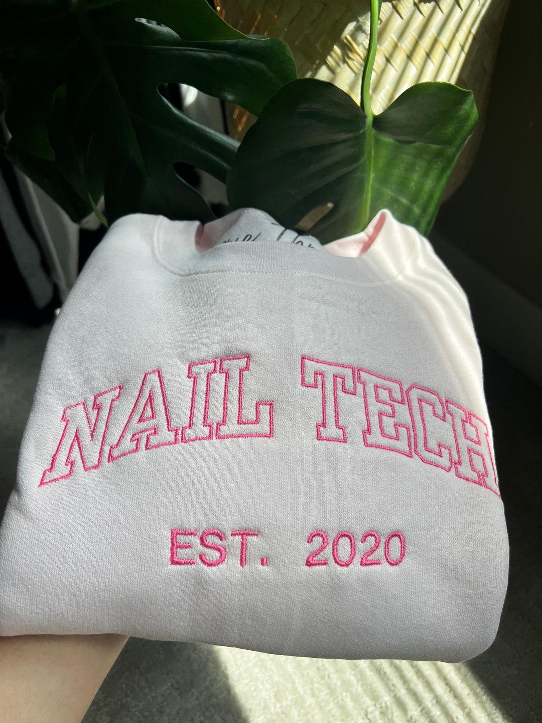 Nail Tech Est Crewneck Nail Tech Shirt Nail Tech Gifts Nail Boss ...