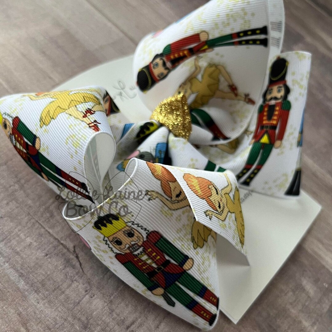 Nutcracker Hair Bow Christmas Boutique Bow Christmas Hair - Etsy