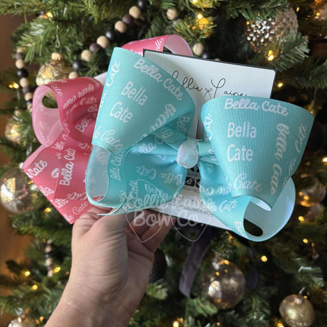 Personalized Name Hair Bow | Name Hair Bow, 5 Inch Bow, 6 Inch Bow, 7 ...
