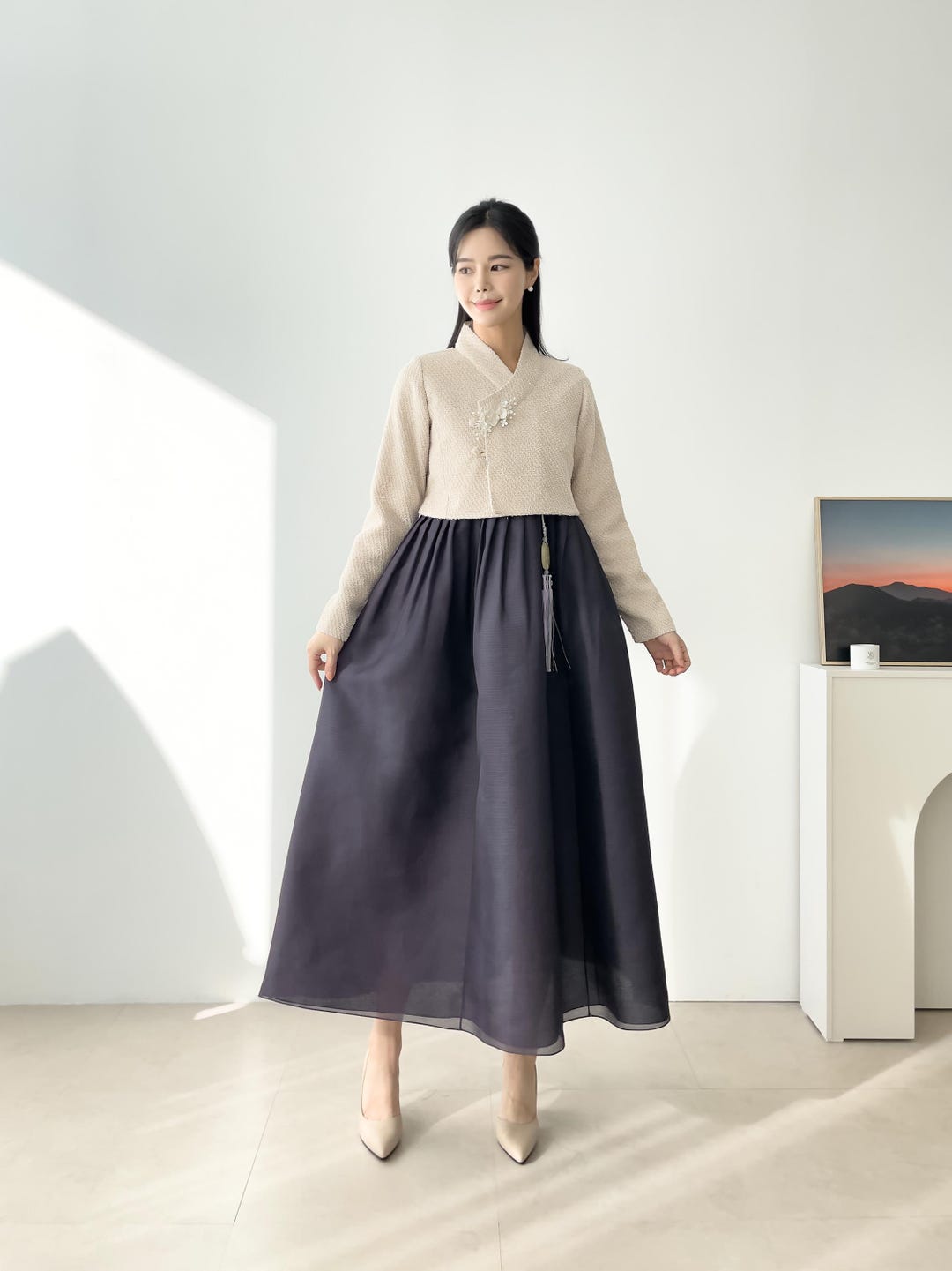 Korean Women's Modern Hanbok Daily Hanbok for Fall and Winter- Bonitto ...