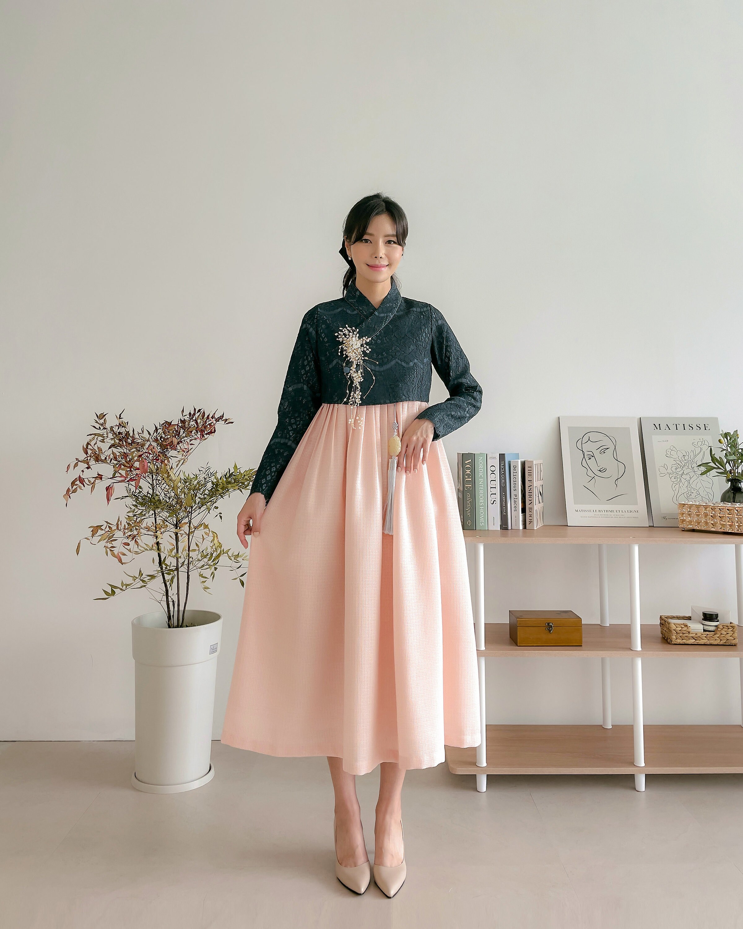 Korean Women's Modern Hanbok Daily Hanbok for Fall and Winter 02 디온 - Etsy