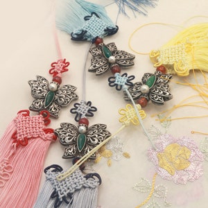 Butterfly Norigae Korean Traditional Hanbok Handmade Fashion Tassel for ...