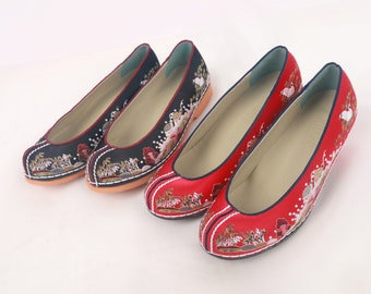 Women Bride Hanbok Shoes for Korea Traditional Wedding Ceremony Heel - Etsy