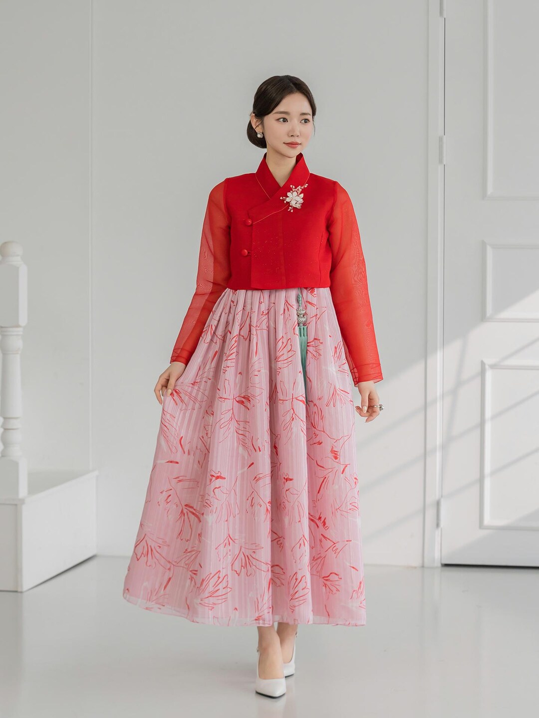 Korean Women's Modern Hanbok Daily Hanbok for Fall and Winter- NO129 ...